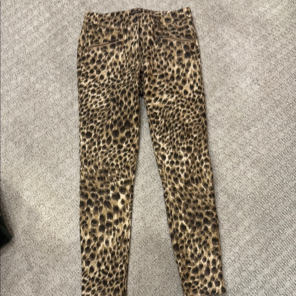 J. Mclaughlin Leopard Print Skinny Jeans - Gem